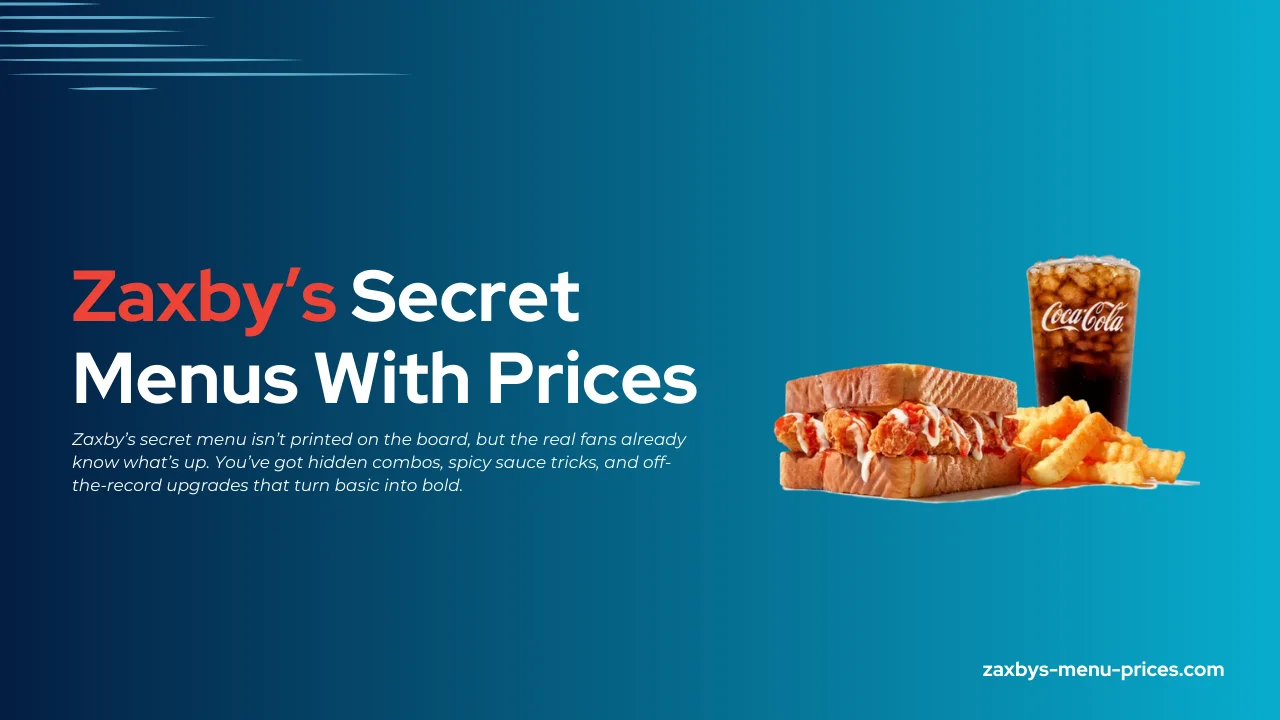 Zaxby’s Secret Menu Prices 1O1 Guide [January 2026]